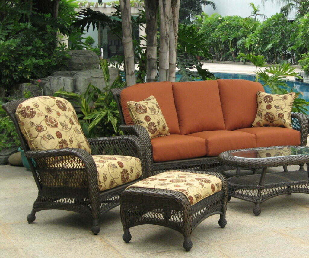 Wicker Patio Sets Charleston, Myrtle Beach, Orlando, Bluffton | Palm Casual